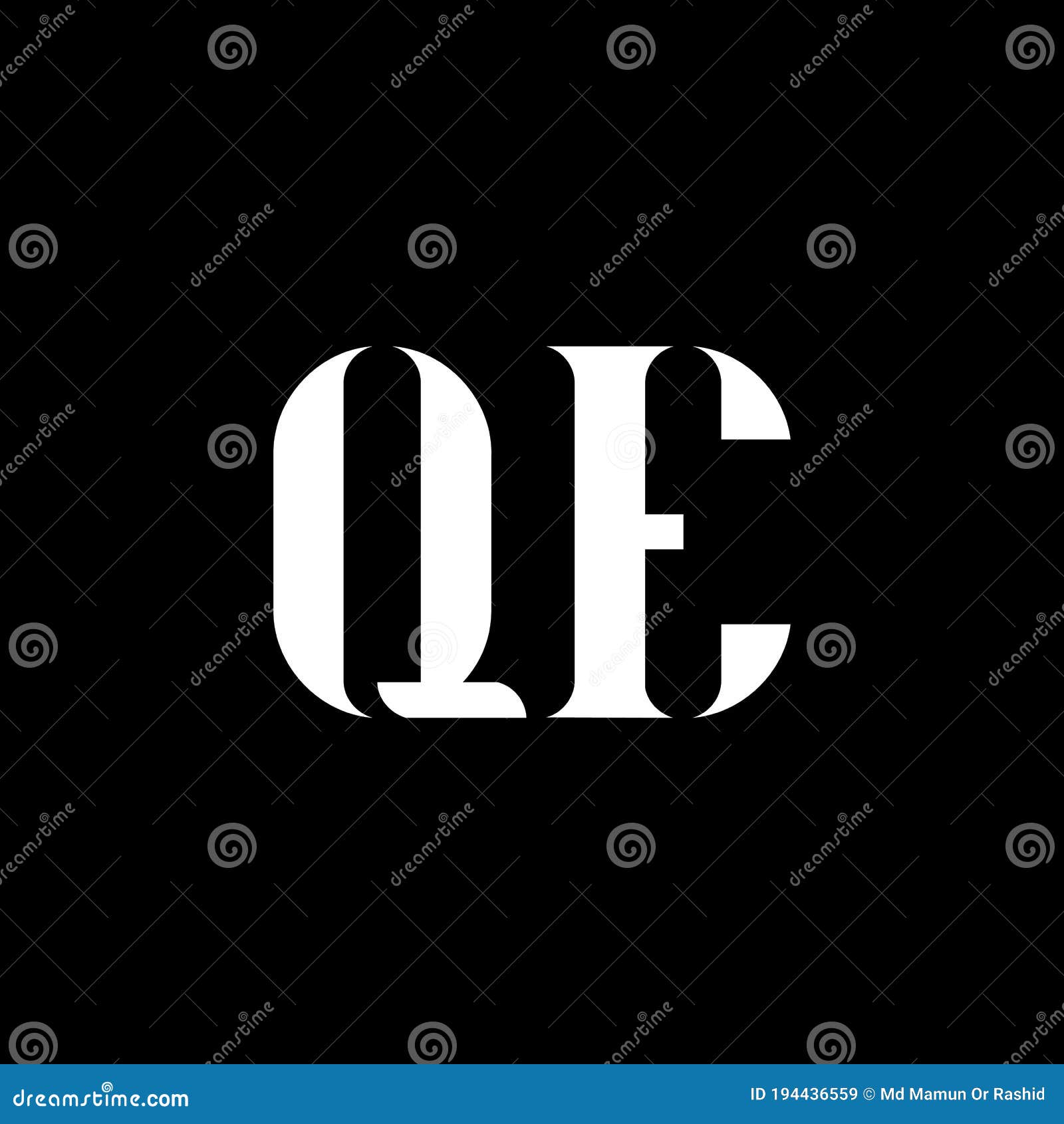 QE Q E Letter Logo Design. Initial Letter QE Uppercase Monogram Logo ...