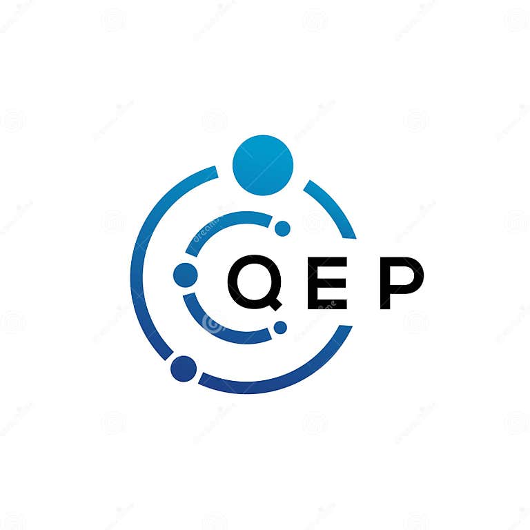QEP Letter Technology Logo Design on White Background. QEP Creative ...