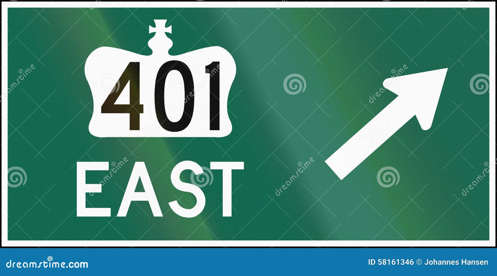 QEW Guide Road Sign in Ontario - Canada Stock Illustration ...