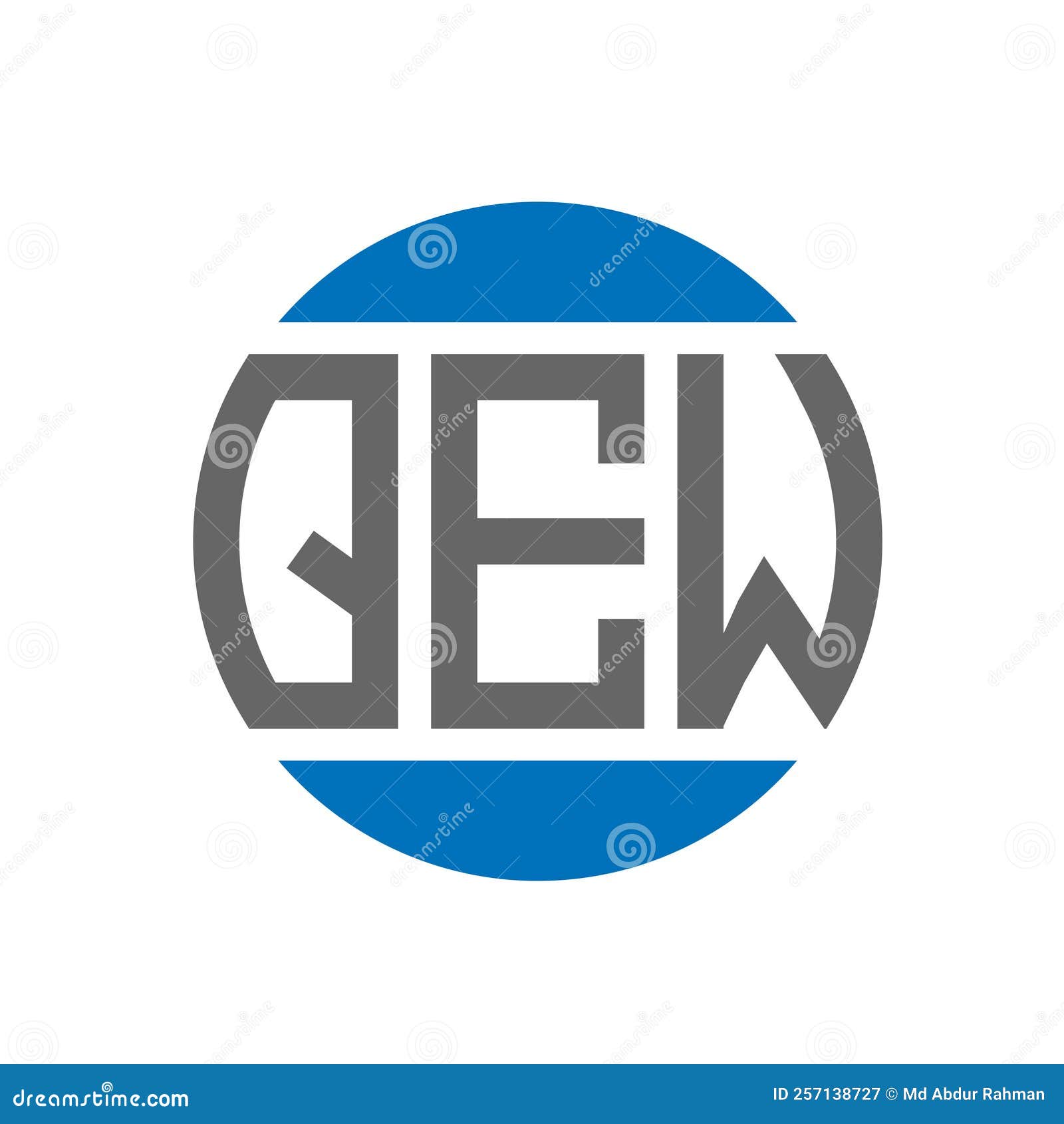 QEW Letter Logo Design on White Background. QEW Creative Initials ...