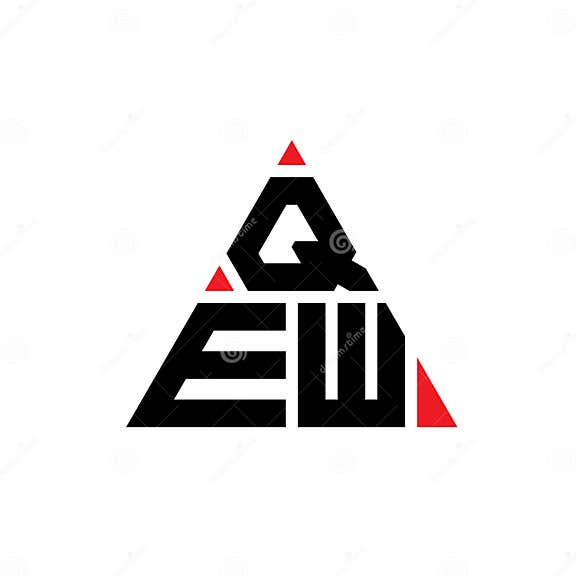 QEW Triangle Letter Logo Design with Triangle Shape. QEW Triangle Logo ...