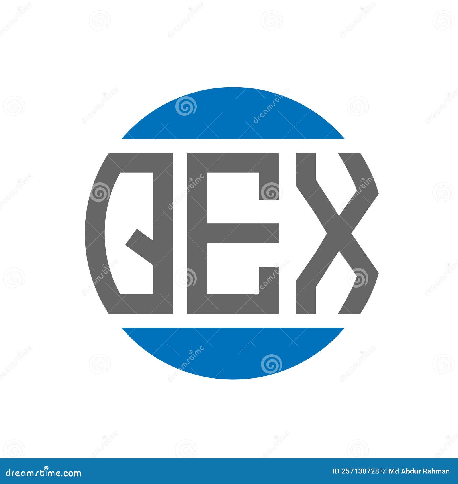 QEX Letter Logo Design on White Background. QEX Creative Initials ...