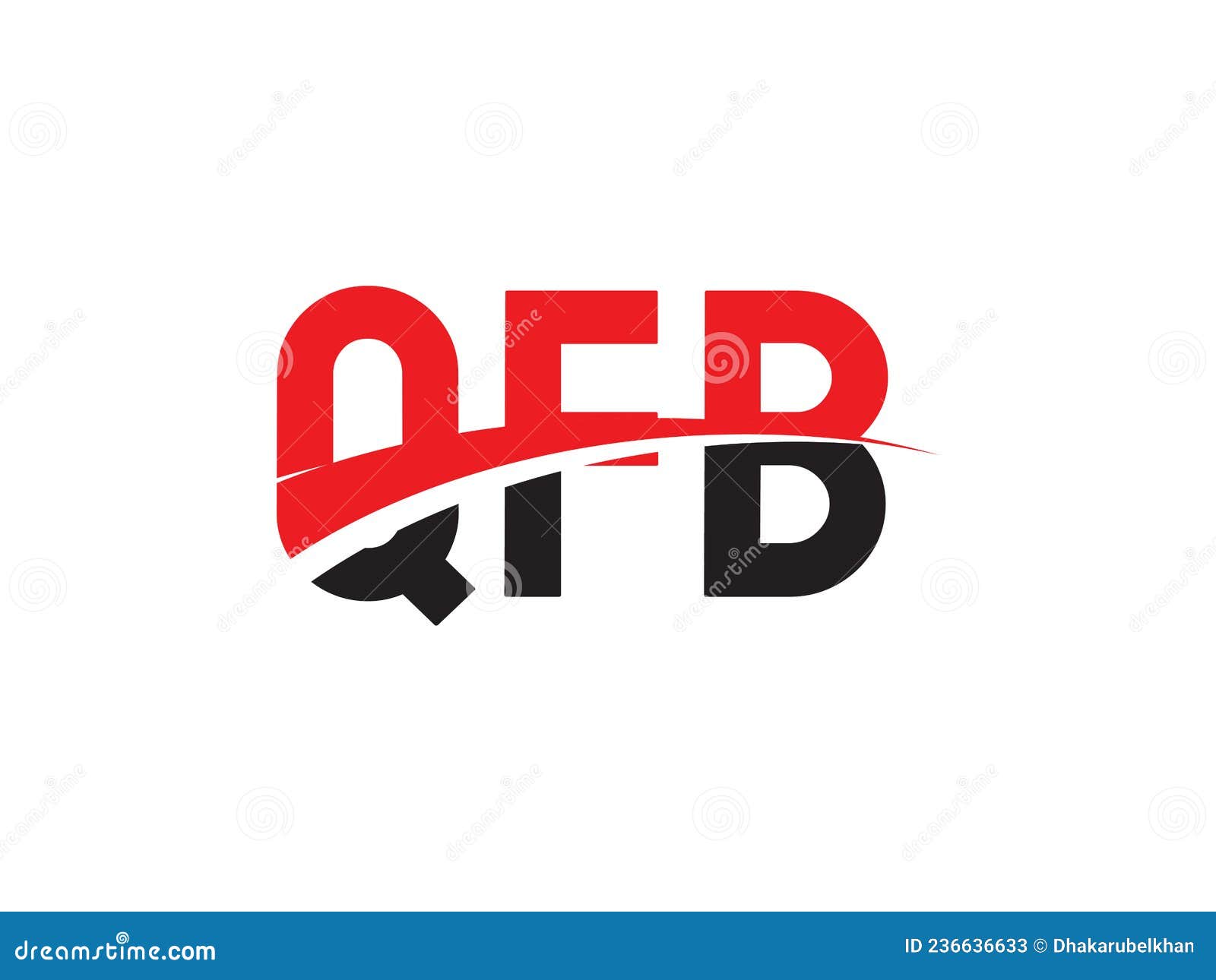 QFB Letter Initial Logo Design Vector Illustration Stock Vector ...