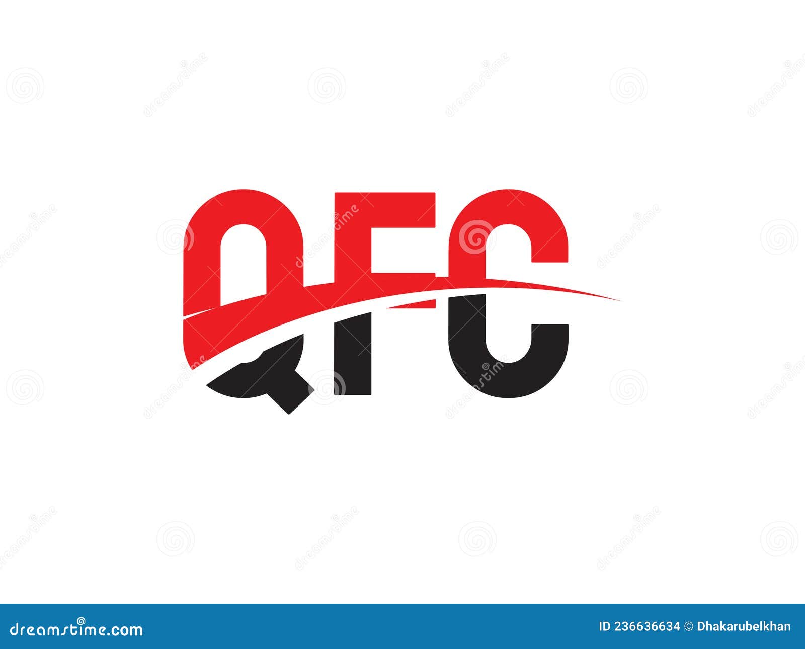 QFC Letter Initial Logo Design Vector Illustration Stock Vector ...