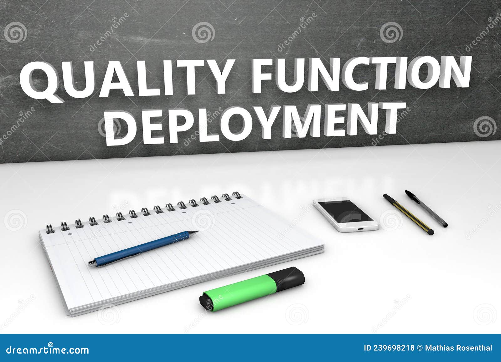 QFD - Quality Function Deployment Stock Illustration - Illustration of ...