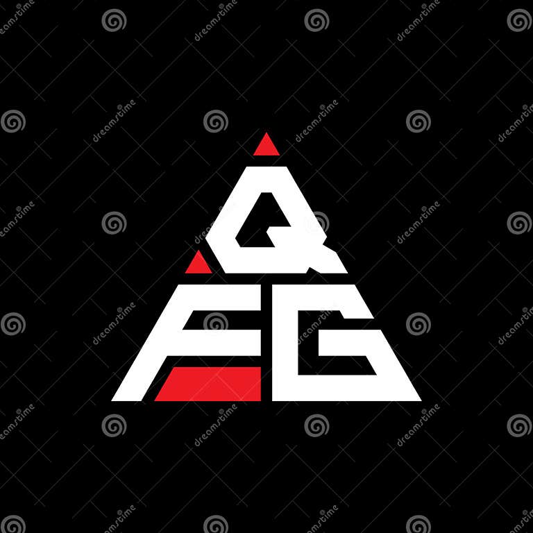 QFG Triangle Letter Logo Design with Triangle Shape. QFG Triangle Logo ...