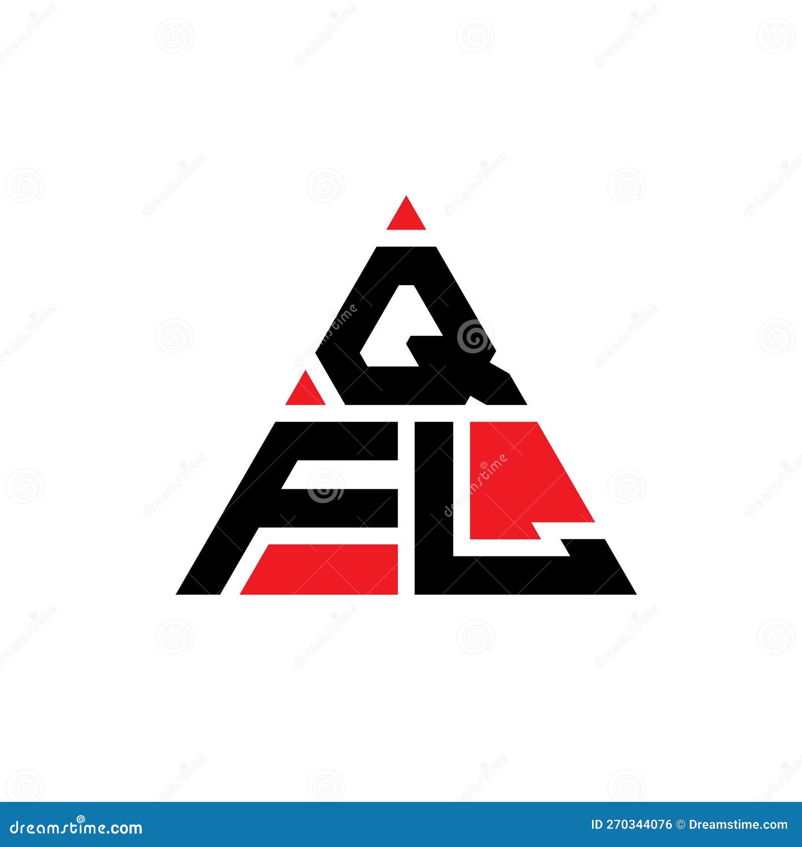 QFL Triangle Letter Logo Design with Triangle Shape. QFL Triangle Logo ...