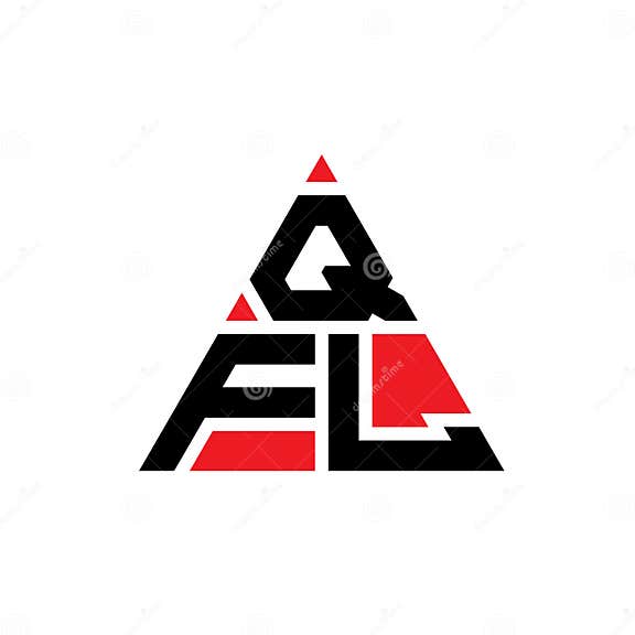 QFL Triangle Letter Logo Design with Triangle Shape. QFL Triangle Logo ...