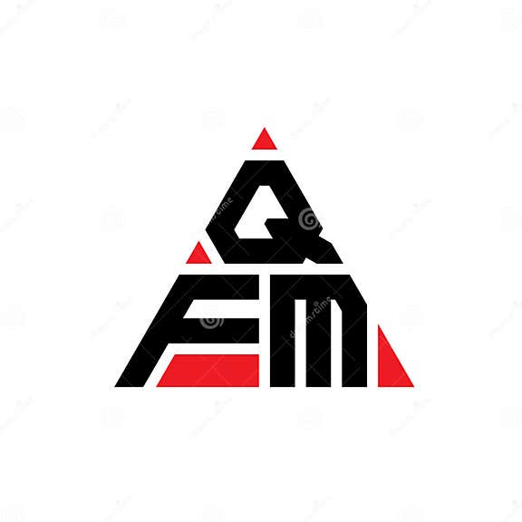 QFM Triangle Letter Logo Design with Triangle Shape. QFM Triangle Logo ...