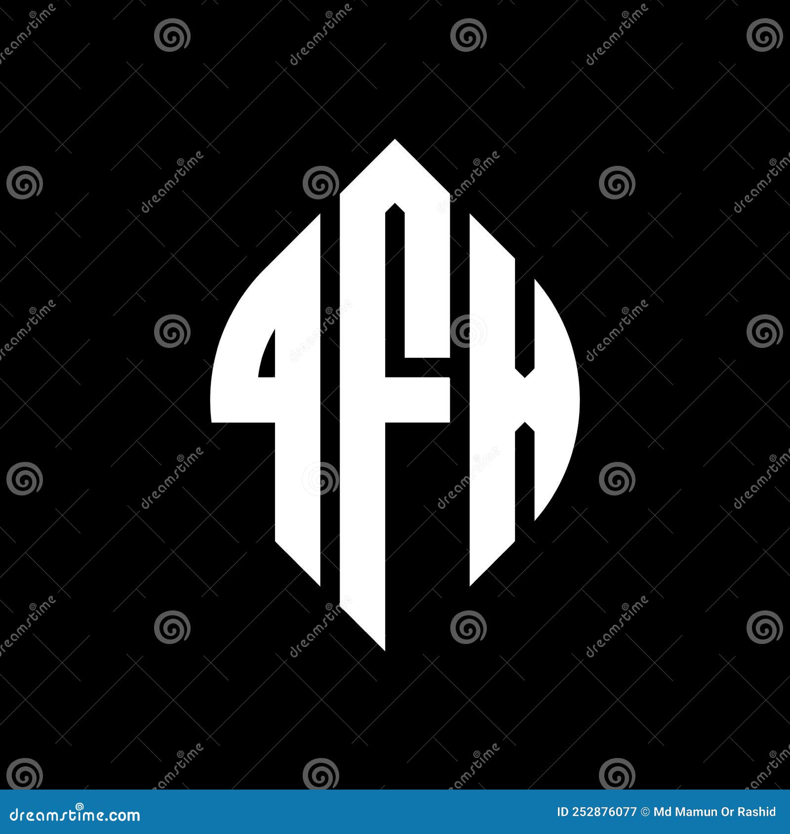 QFX Circle Letter Logo Design with Circle and Ellipse Shape. QFX ...