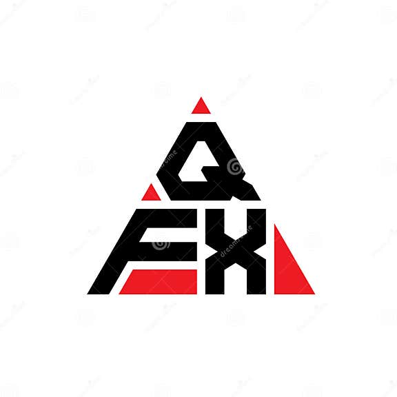 QFX Triangle Letter Logo Design with Triangle Shape. QFX Triangle Logo ...