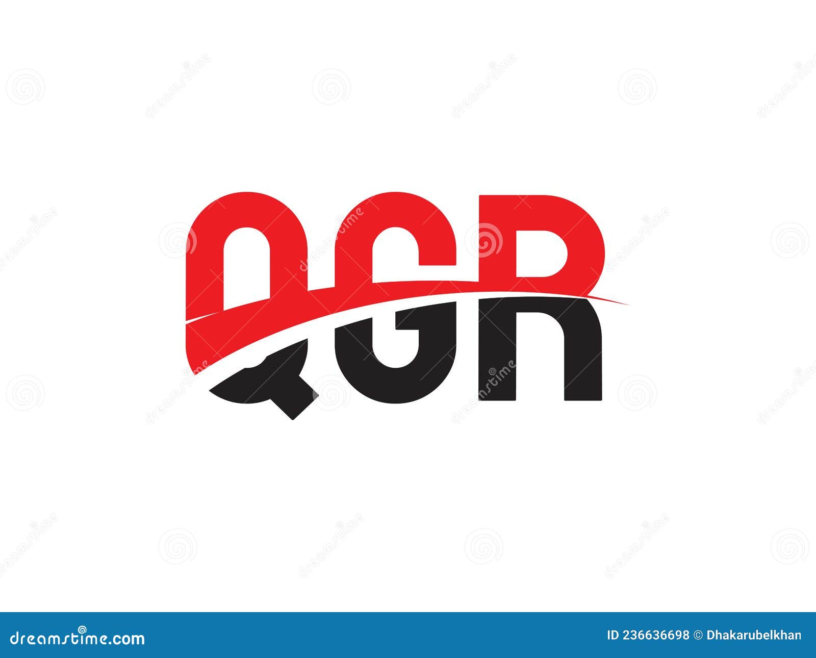 QGR Letter Initial Logo Design Vector Illustration Stock Vector ...