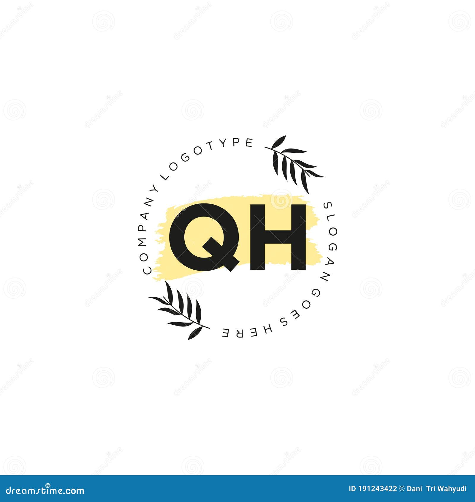 QH Letter Logo Icon Design Template Elements Stock Vector ...