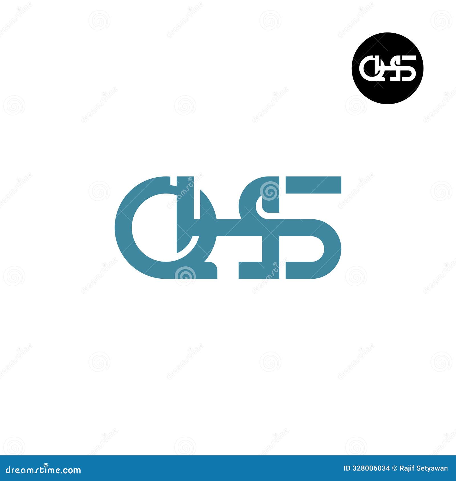 QHS Logo Letter Monogram Design Stock Vector - Illustration of business ...