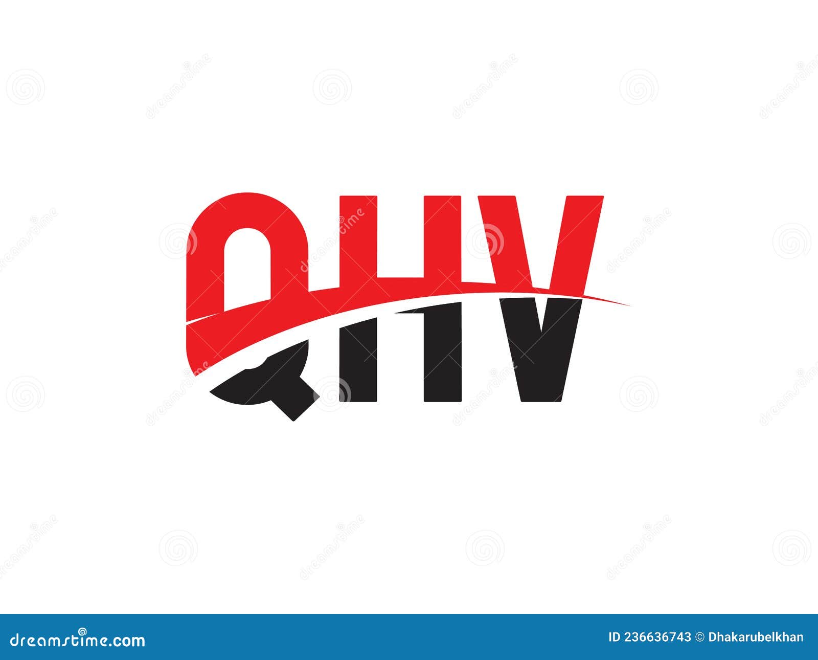 QHV Letter Initial Logo Design Vector Illustration Stock Vector ...