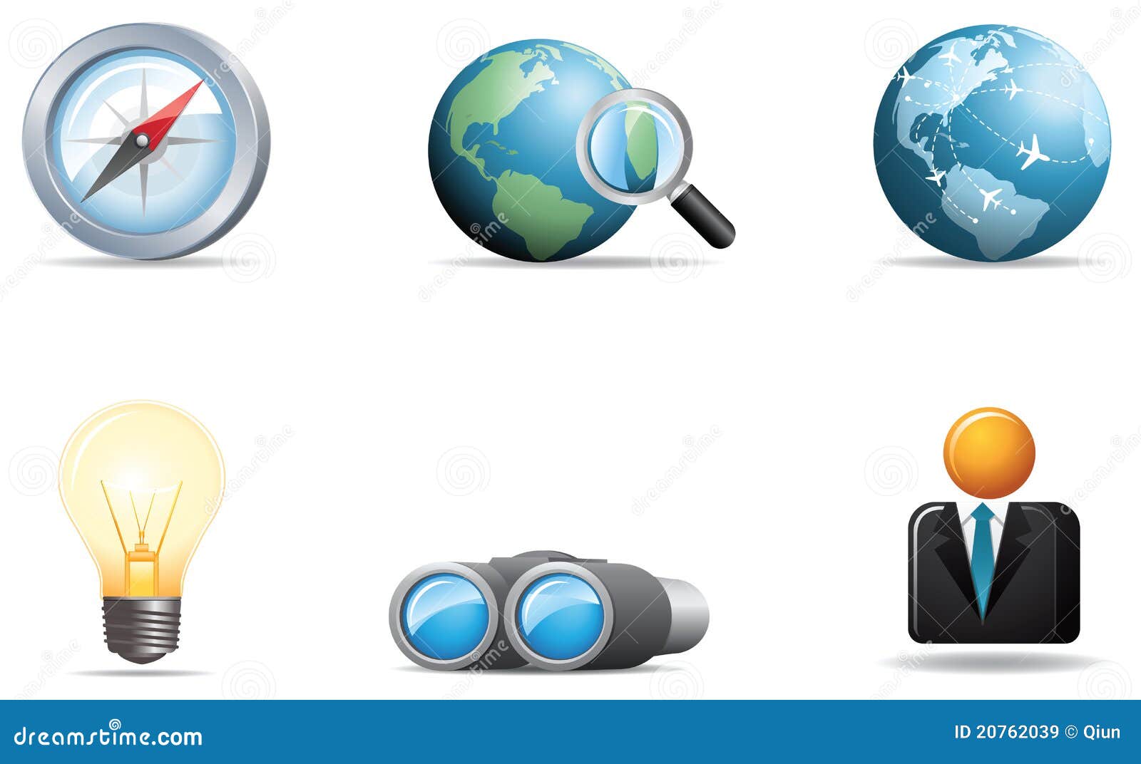 Qicon Web icons 4 stock vector. Illustration of service - 20762039