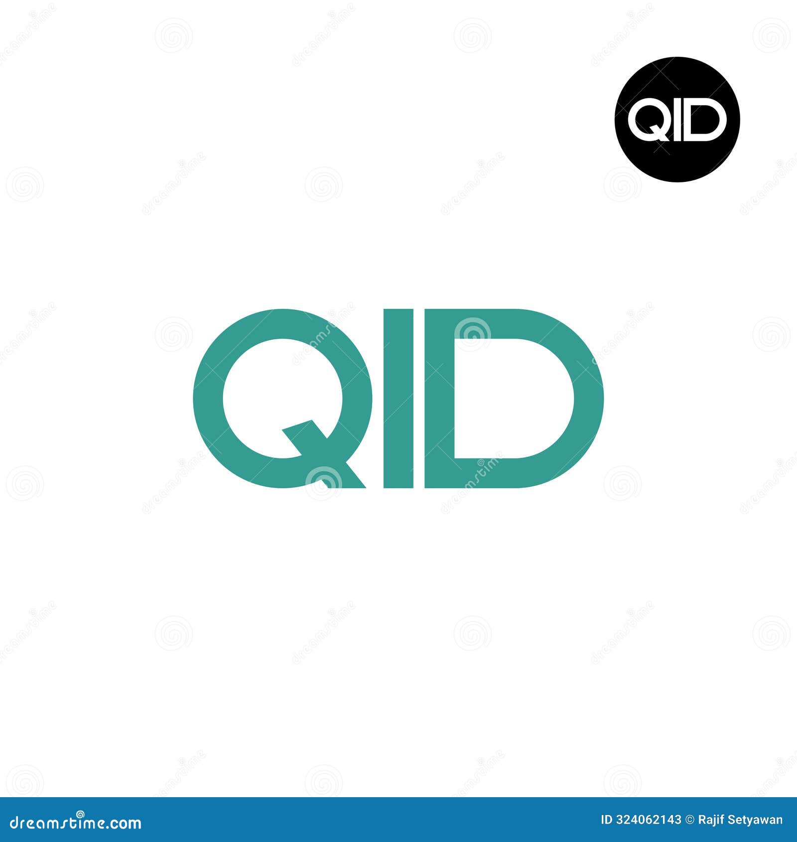 QID Logo Letter Monogram Design Stock Vector - Illustration of ...