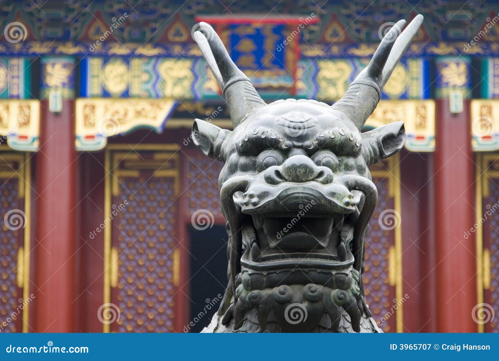 Qilin stock image. Image of beast, summer, east, qilin - 3965707