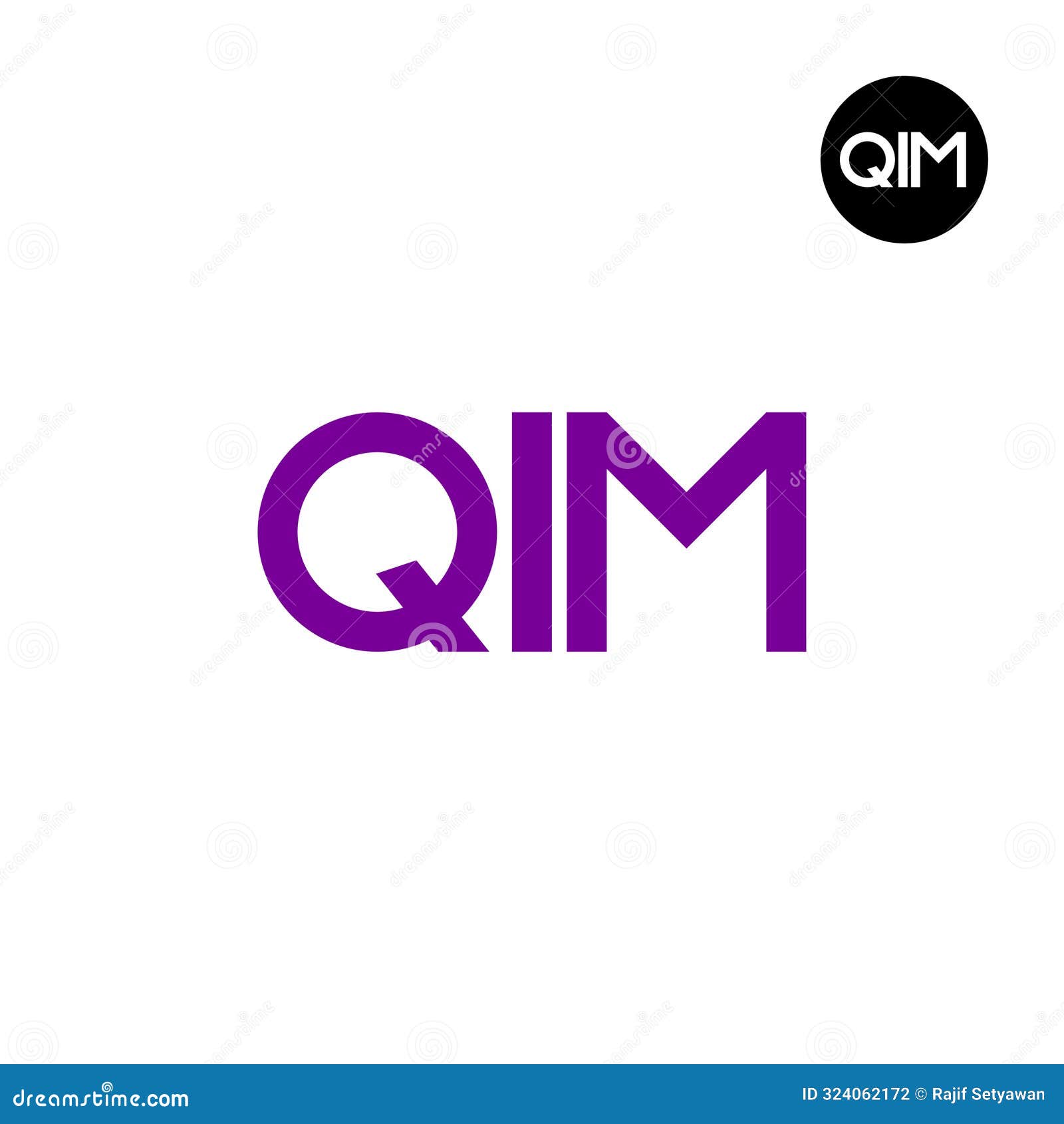 QIM Logo Letter Monogram Design Stock Vector - Illustration of company ...