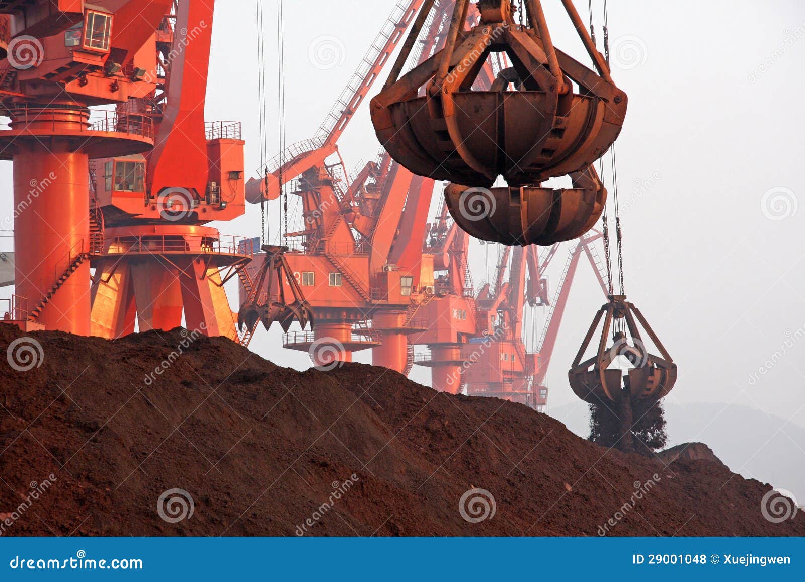Qingdao Port, China Iron Ore Terminal Editorial Stock Photo - Image of ...