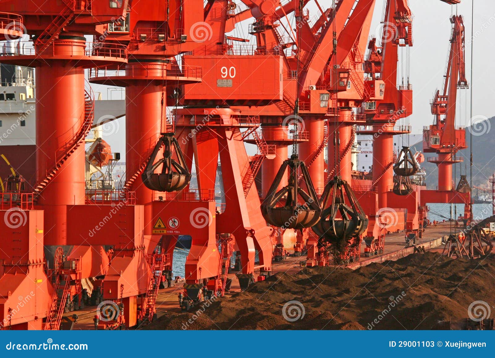 Qingdao Port, China Iron Ore Terminal Editorial Stock Photo - Image of ...