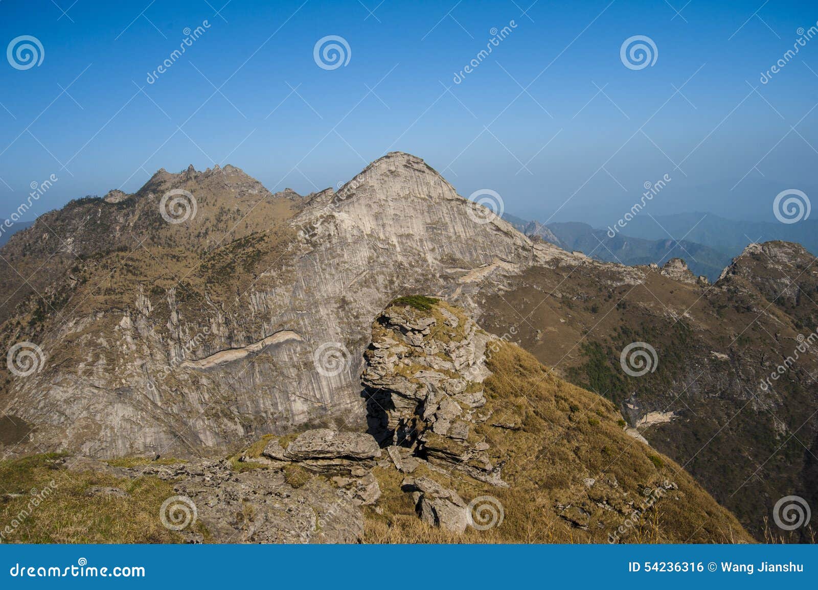 Qinling Mountains stock photo. Image of color, grassland - 54236316