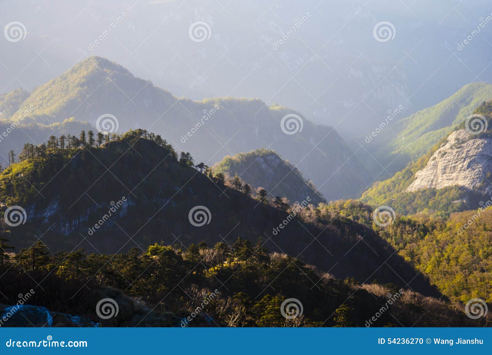 Qinling Mountains stock photo. Image of afternoon, number - 54236270