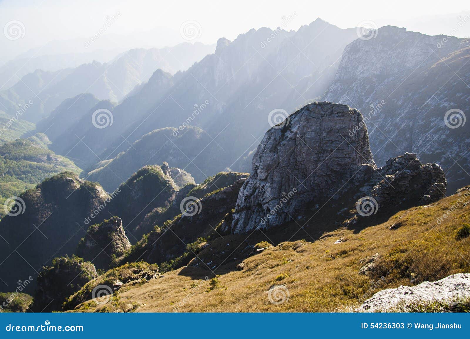 Qinling Mountains stock image. Image of color, beautiful - 54236303