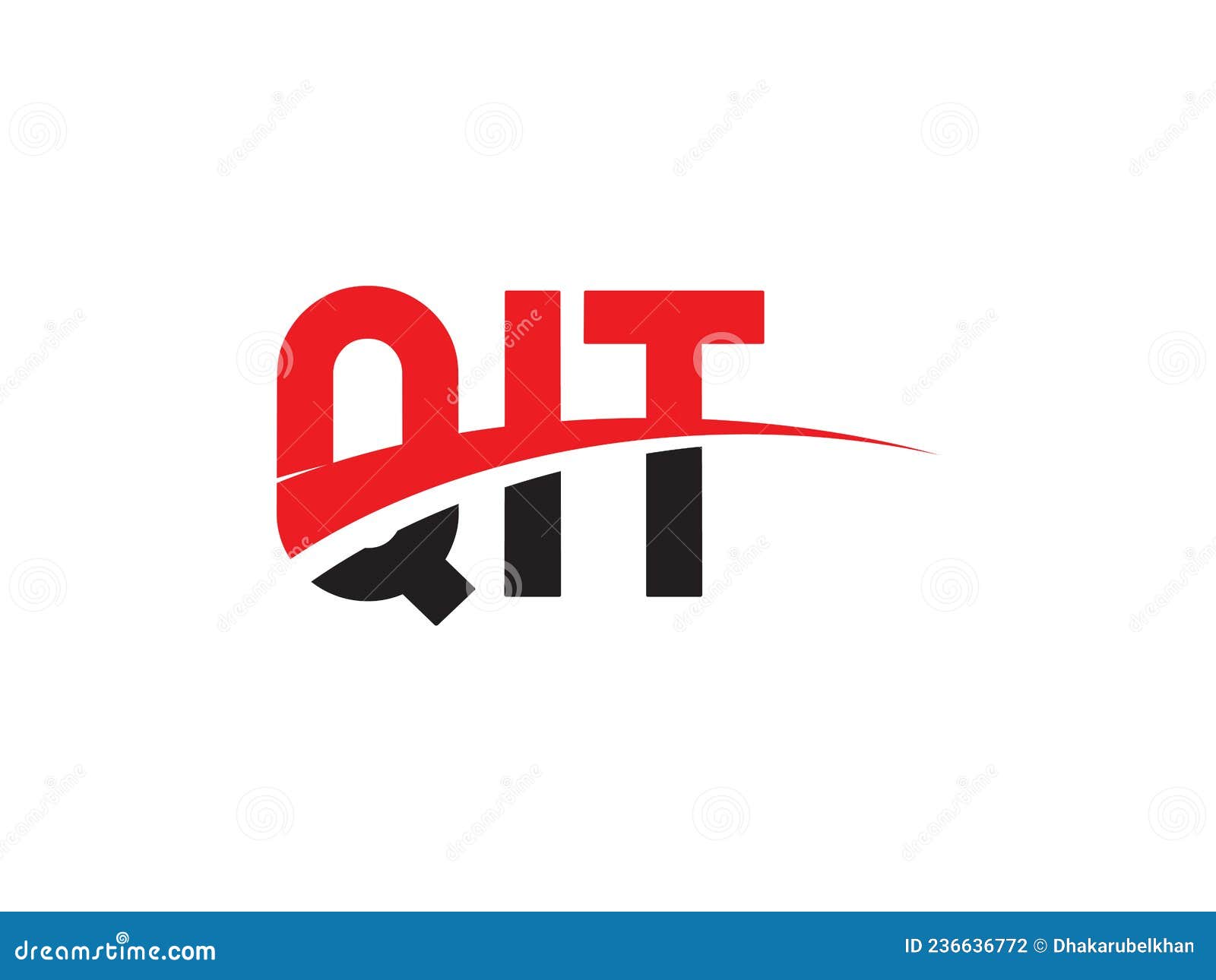 QIT Letter Initial Logo Design Vector Illustration Stock Vector ...