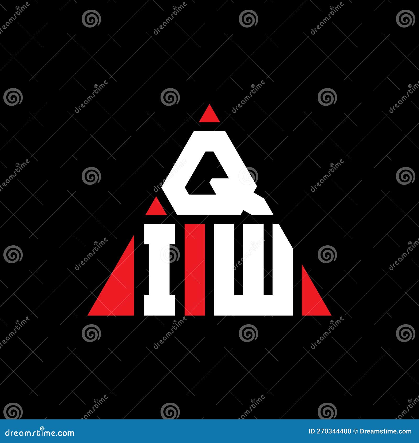 QIT Triangle Letter Logo Design with Triangle Shape. QIT Triangle Logo ...