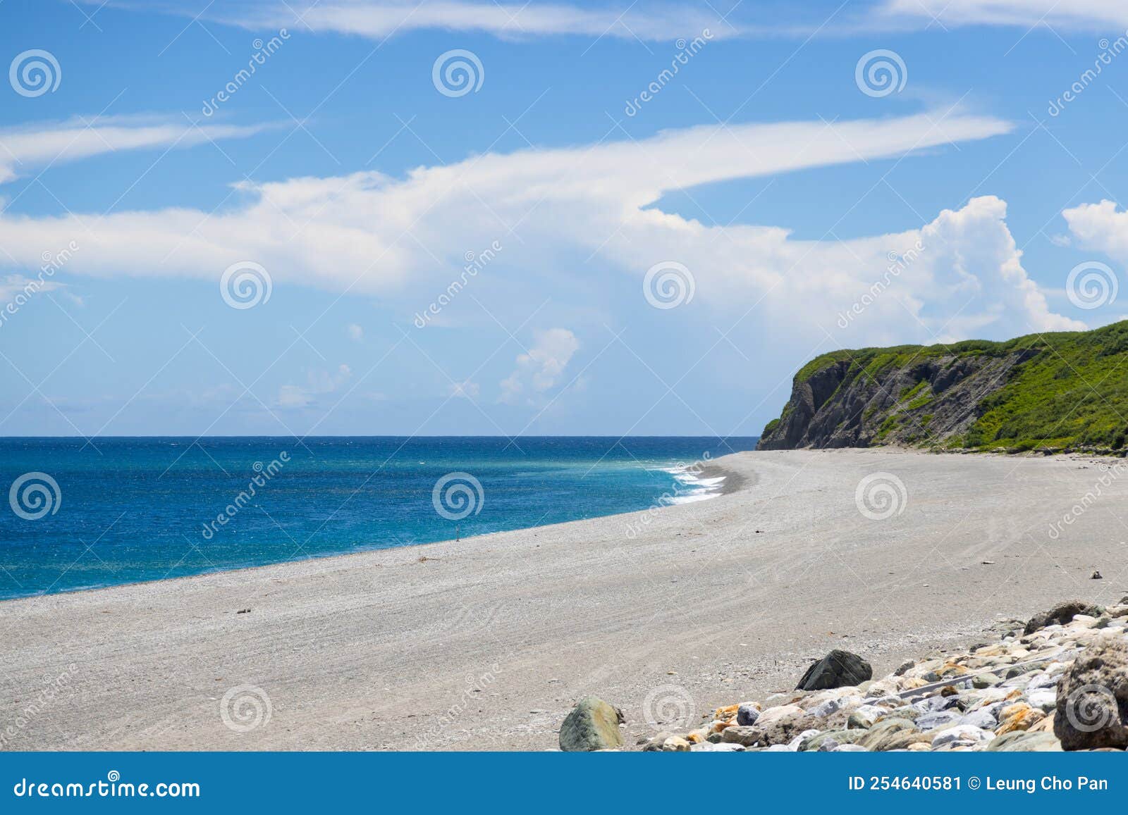 Qixingtan Beach in Hualien stock image. Image of hualien - 254640581