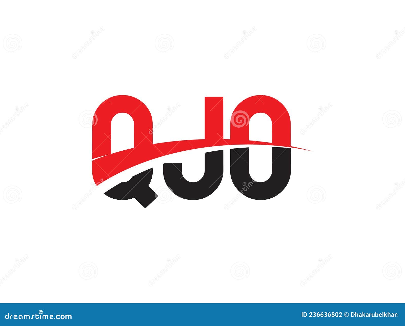 QJO Letter Initial Logo Design Vector Illustration Stock Vector ...