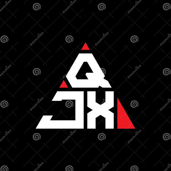 QJX Triangle Letter Logo Design with Triangle Shape. QJX Triangle Logo ...