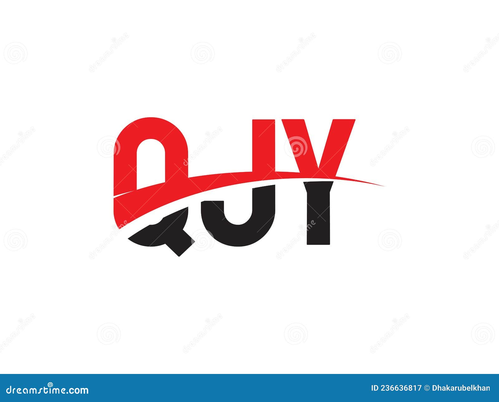QJY Letter Initial Logo Design Vector Illustration Stock Vector ...