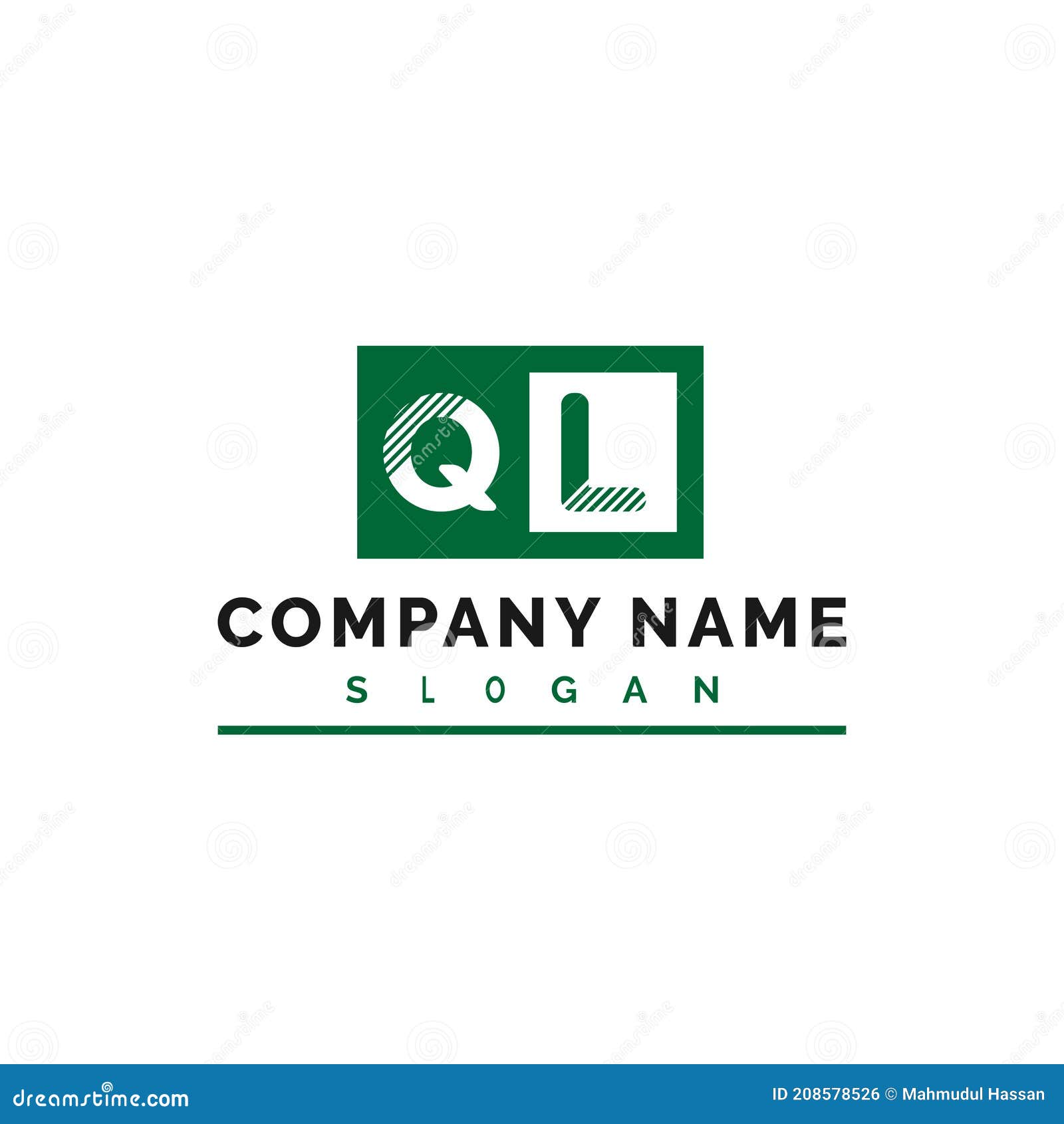 QL Logo Design. QL Letter Logo Vector Illustration - Vector Stock ...