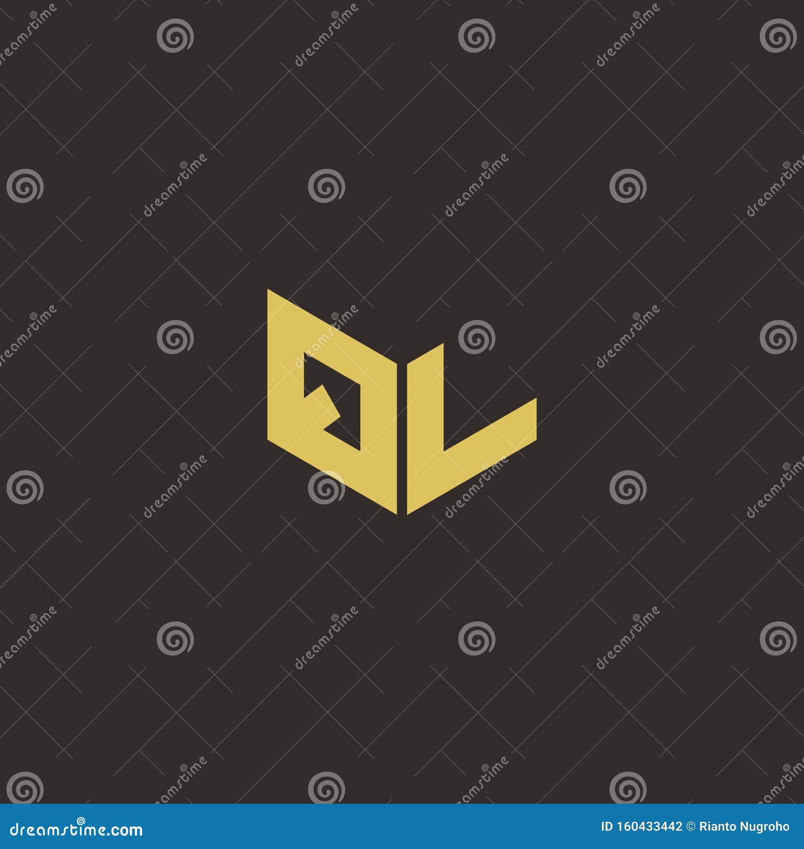 QL Logo Letter Initial Logo Designs Template with Gold and Black ...