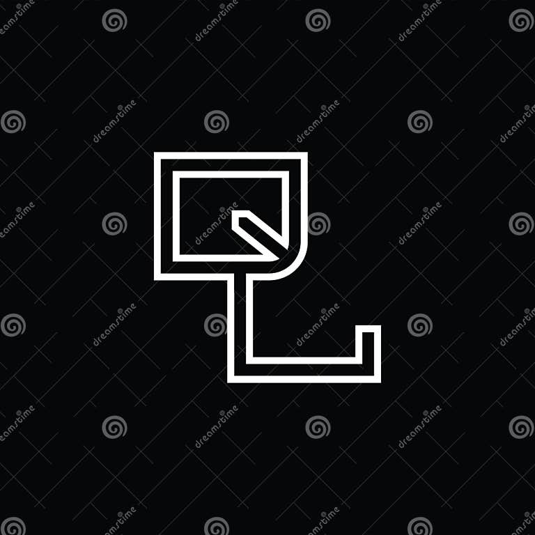 QL Logo Monogram with Line Style Design Template Stock Vector ...