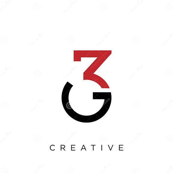 3g Logo Design Vector Icon Initials Stock Illustration - Illustration ...
