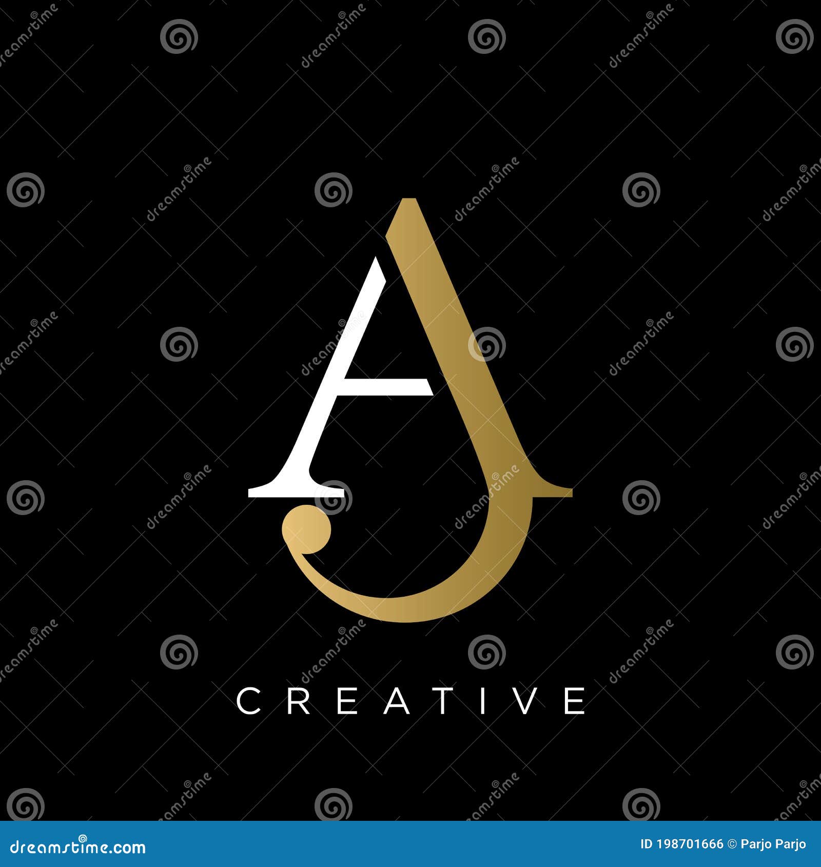 Aj Initials Logo Design Vector Stock Illustration - Illustration of ...