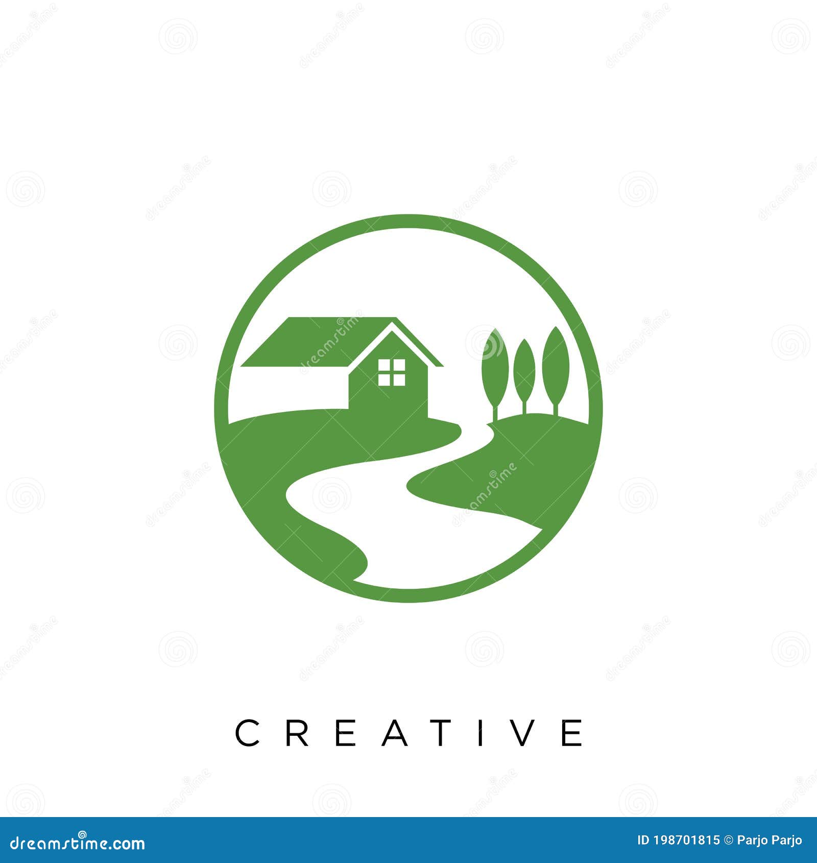 Home River Farm Logo Design Vector Icon Stock Vector - Illustration of ...