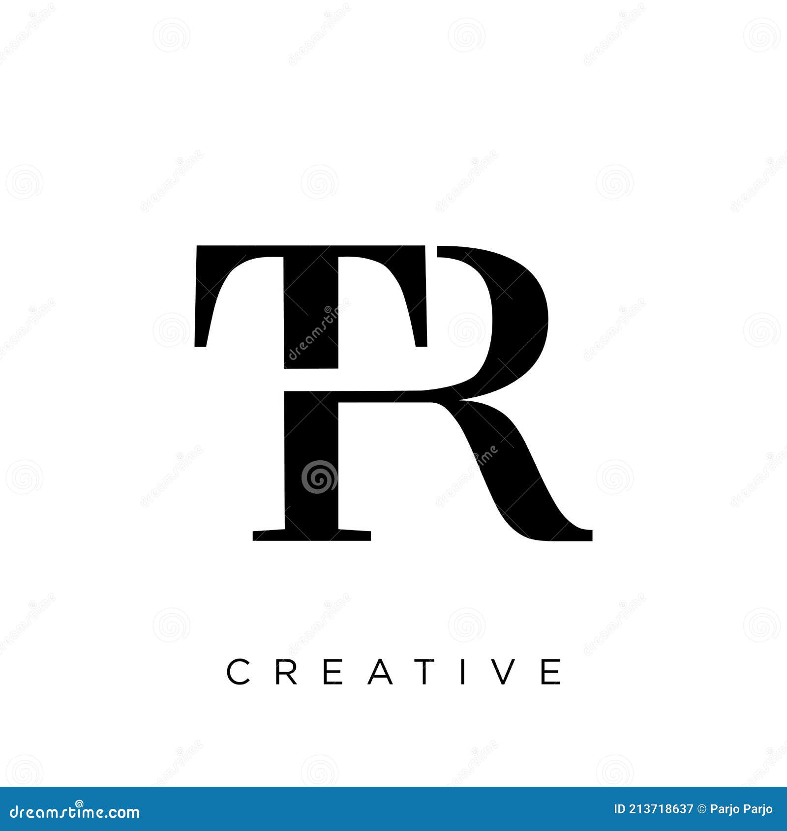 TR Luxury Logo Design Vector SYMBOL Stock Vector - Illustration of ...