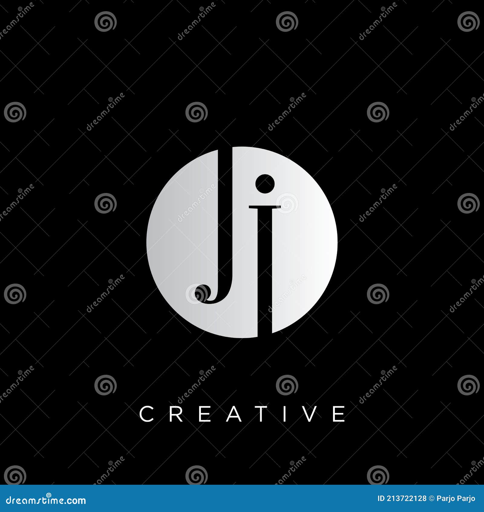 JI Luxury Logo Design Vector SYMBOL Stock Vector - Illustration of ...