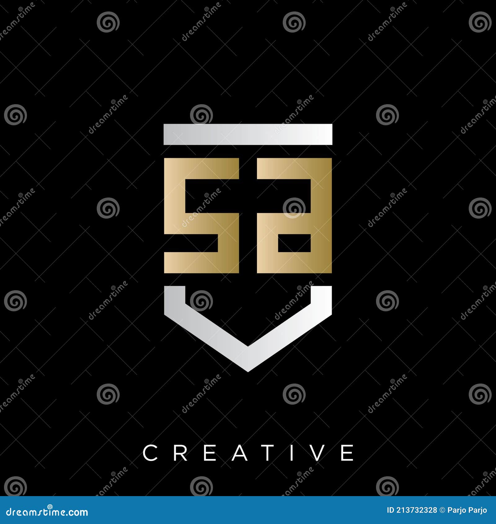 SA LOGO SHIELD Luxury Design Vector SYMBOL Stock Vector - Illustration ...