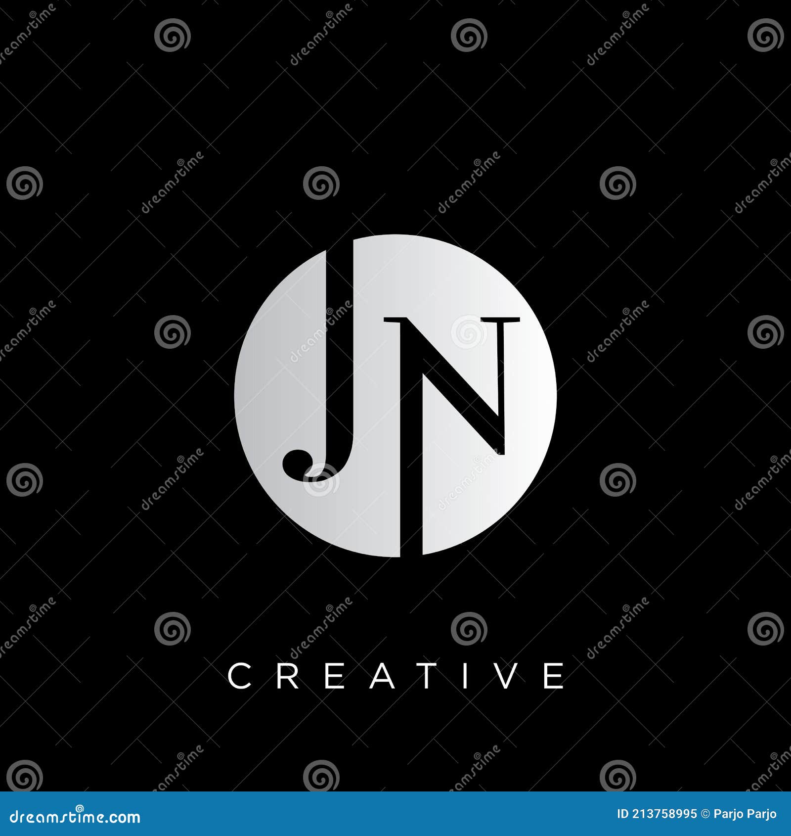 Jn Logoluxury Design Vector SYMBOL Stock Illustration - Illustration of ...