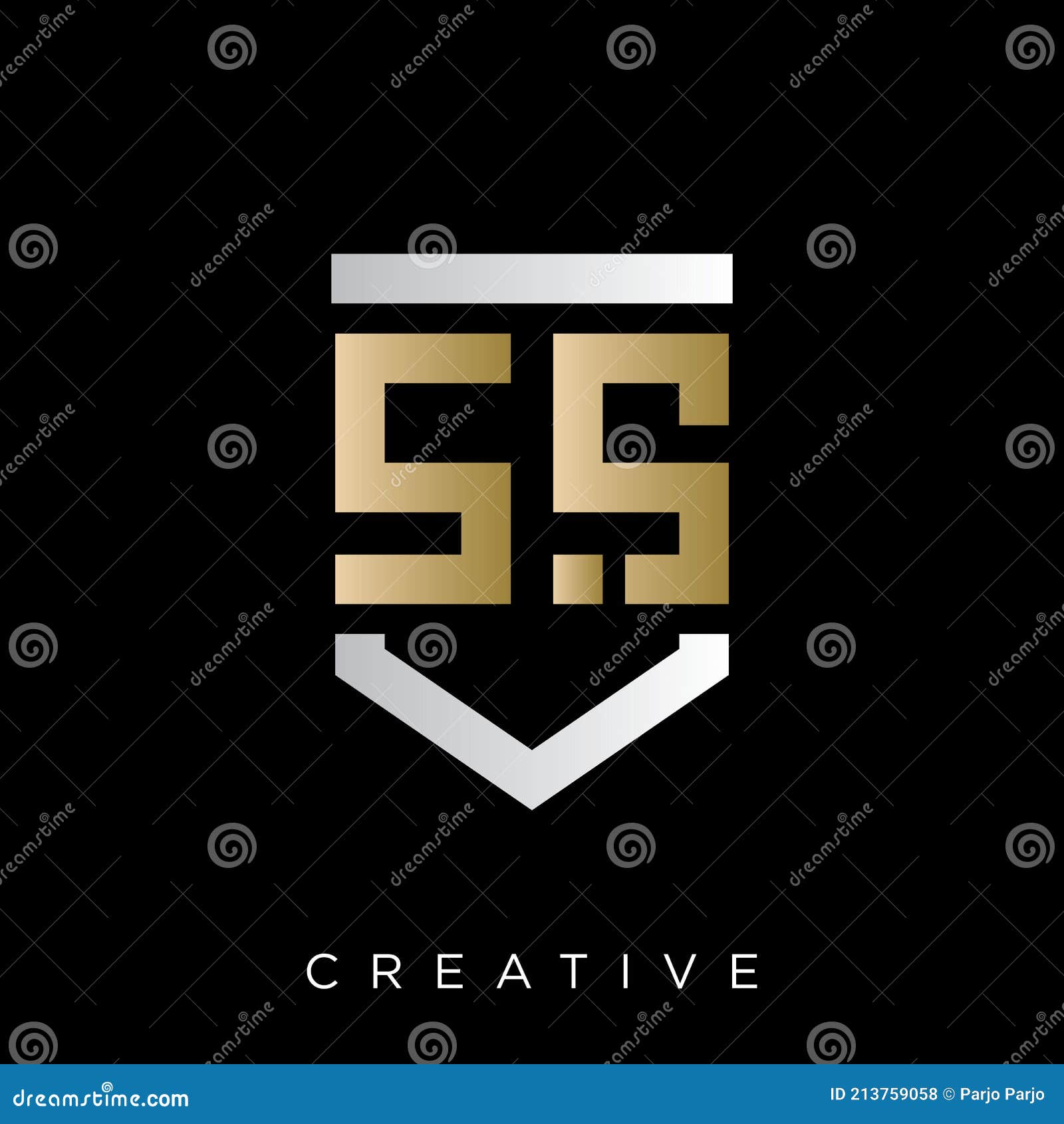 Ss LOGO SHIELD Luxury Design Vector SYMBOL Stock Illustration ...