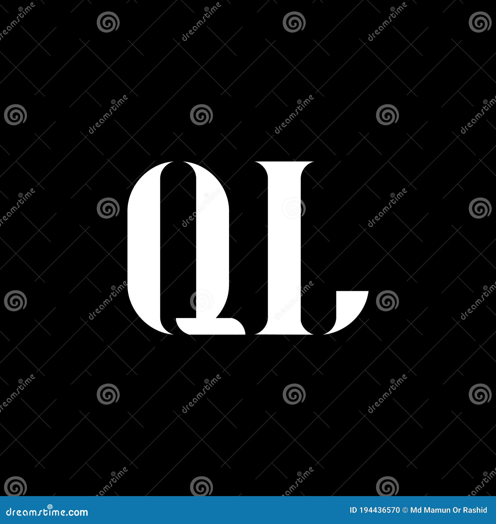 QL Q L Letter Logo Design. Initial Letter QL Uppercase Monogram Logo ...
