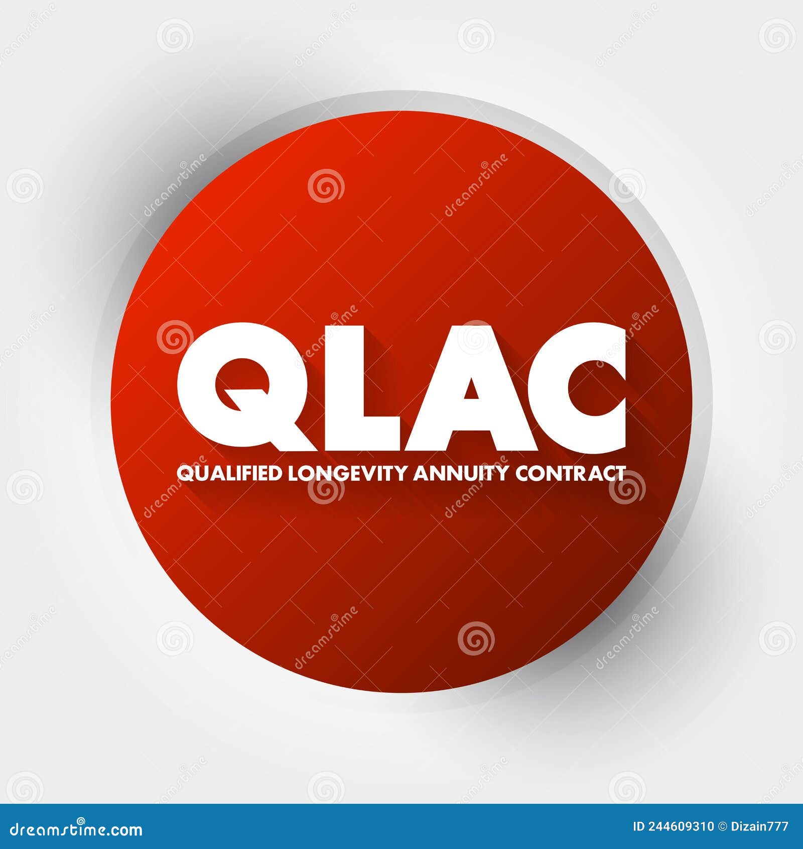 QLAC - Qualified Longevity Annuity Contract Acronym, Business Concept ...