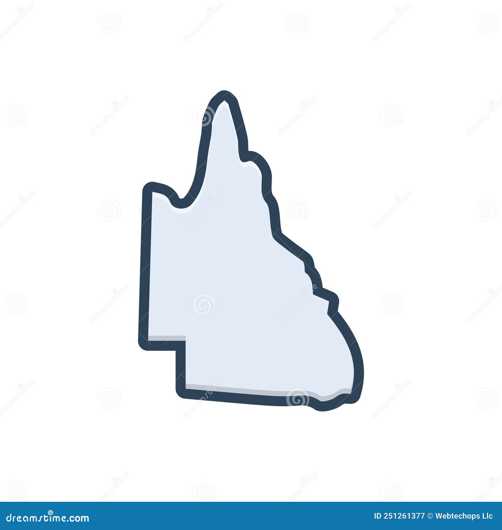 Color Illustration Icon for Qld, Queensland and Country Stock ...