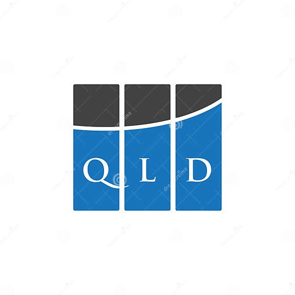 QLD Letter Logo Design on WHITE Background. QLD Creative Initials ...