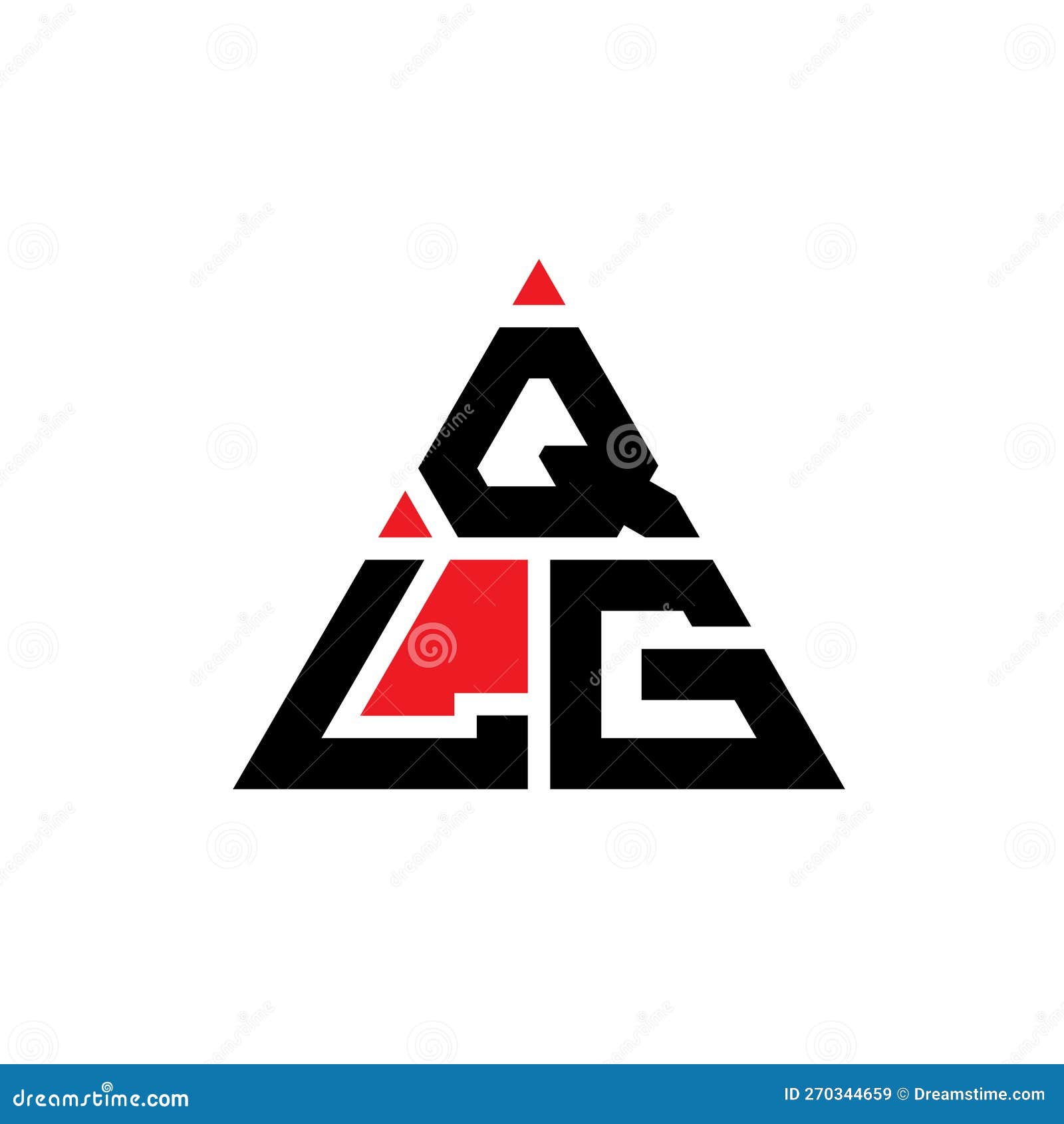 QLG Triangle Letter Logo Design with Triangle Shape. QLG Triangle Logo ...